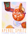 Aperol Spritz Cocktail Art Poster | GingerPopStudio